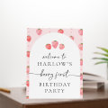 Strawberry Welcome Sign | Strawberry Sign | Zazzle