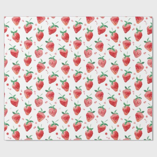 Strawberry Wrapping Paper | Zazzle