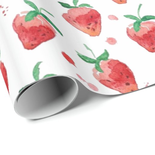 Strawberry Wrapping Paper | Zazzle