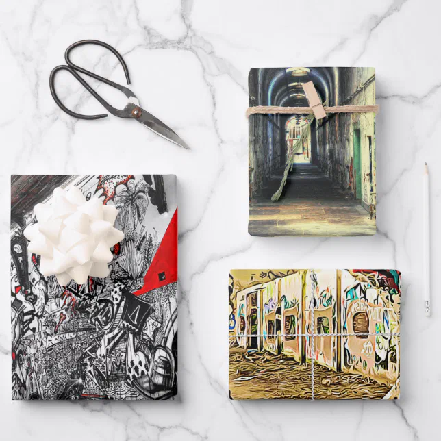 Street Art, Urban Graffiti Wrapping Paper Sheets | Zazzle