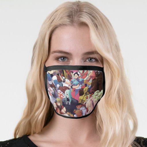 Street Fighter 3 Third Strike Cast Face Mask | Zazzle