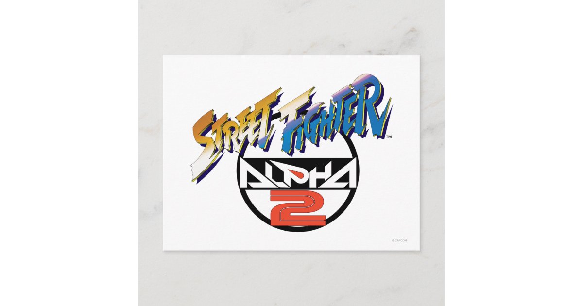 Street Fighter Alpha 2 Logo Postcard | Zazzle