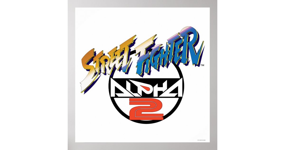 Street Fighter Alpha 2 Logo Poster | Zazzle