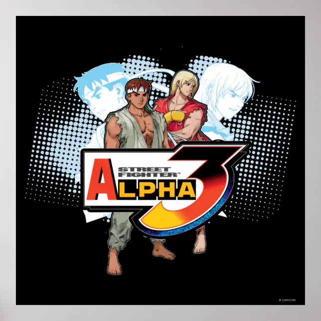 Street Fighter Alpha 3 Ken & Ryu Poster | Zazzle