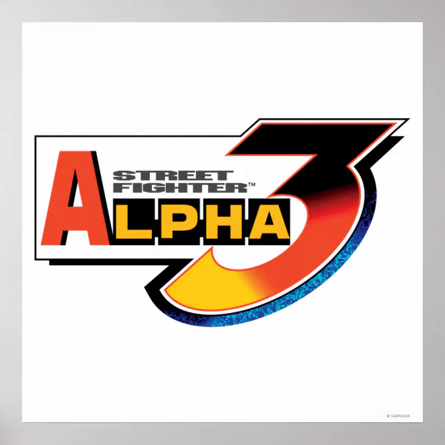 Street Fighter Alpha 3 Logo Poster | Zazzle
