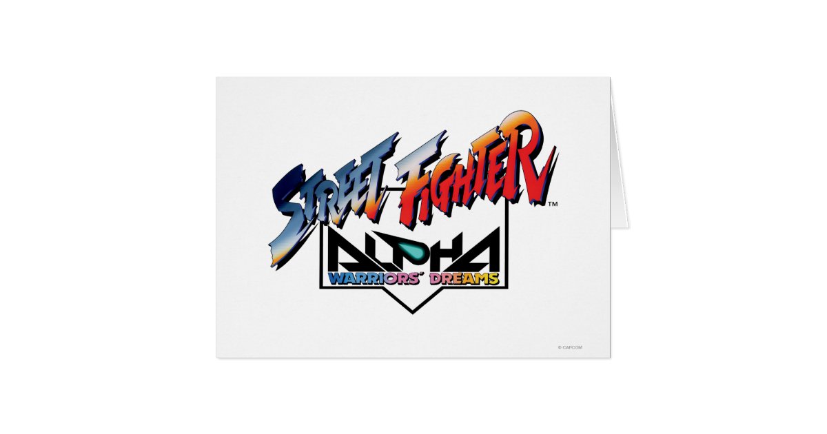 Street Fighter Alpha Logo | Zazzle