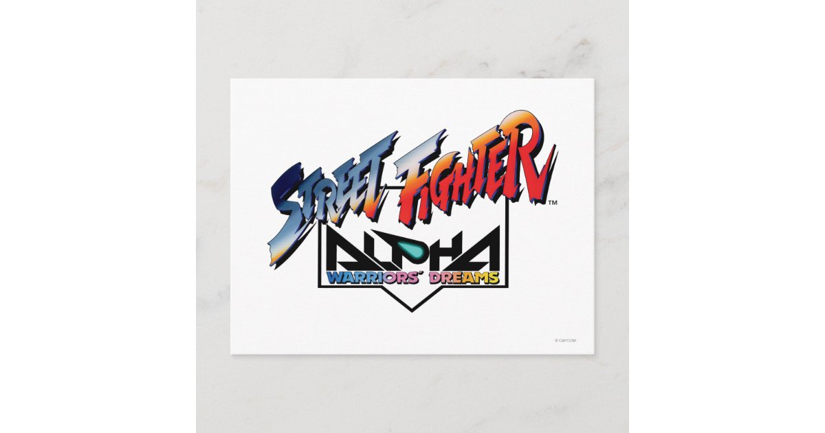 Street Fighter Alpha Logo Postcard | Zazzle