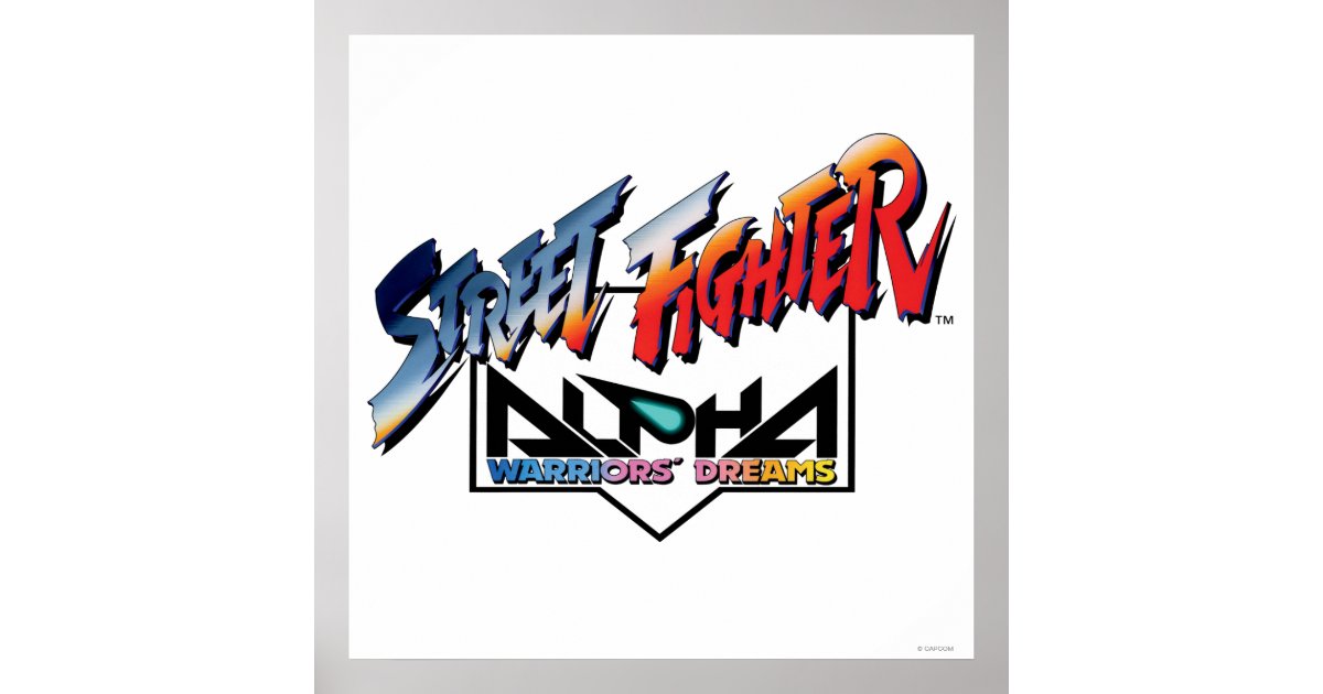 Street Fighter Alpha Logo Poster | Zazzle