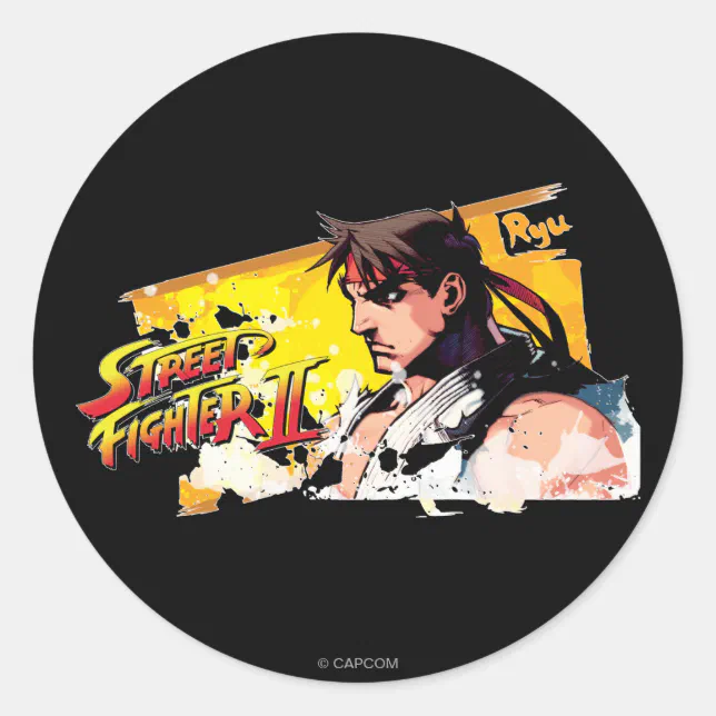 Street Fighter II Ryu Classic Round Sticker | Zazzle