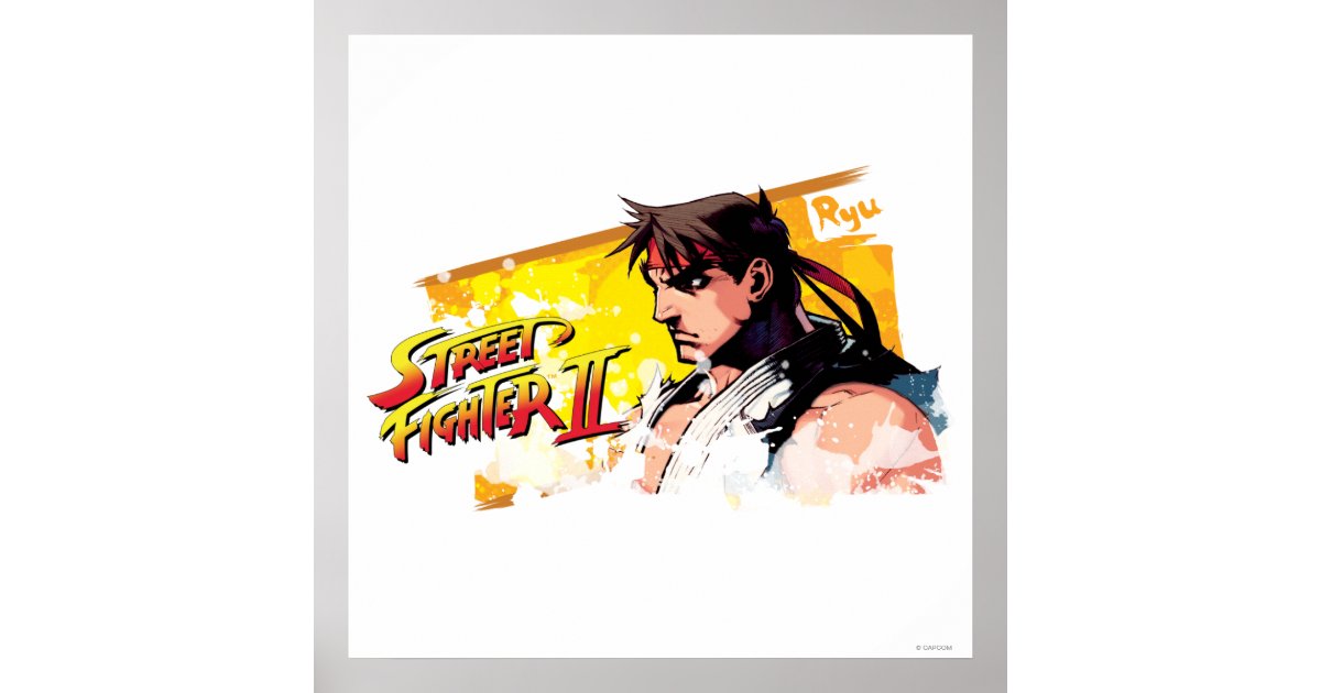 Street Fighter II Ryu Poster | Zazzle
