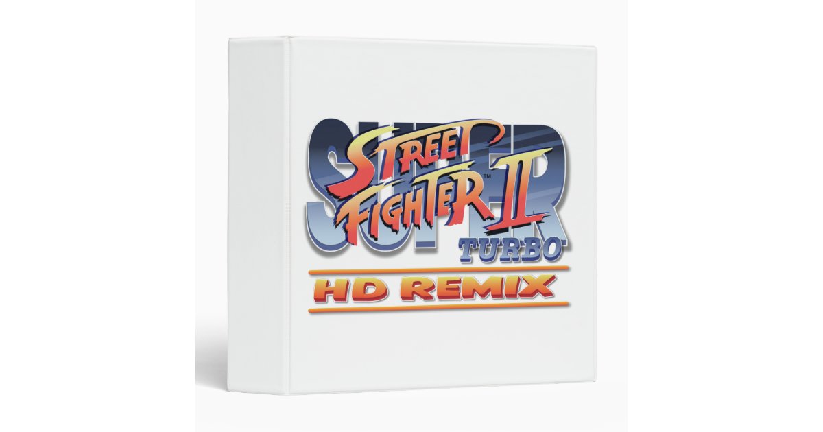 Street Fighter II Turbo HD Remix Logo 3 Ring Binder | Zazzle