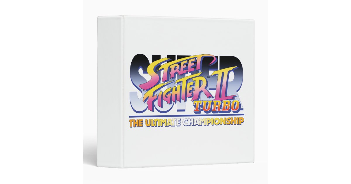 Street Fighter II Turbo UC Logo Binder | Zazzle