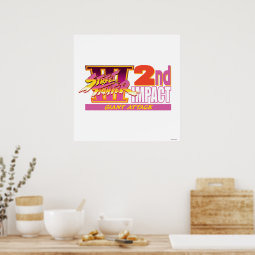Street Fighter III 2nd Impact Logo Poster | Zazzle