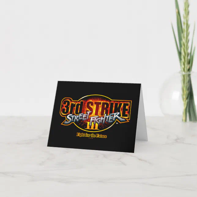 Street Fighter III 3rd Strike Logo Card | Zazzle