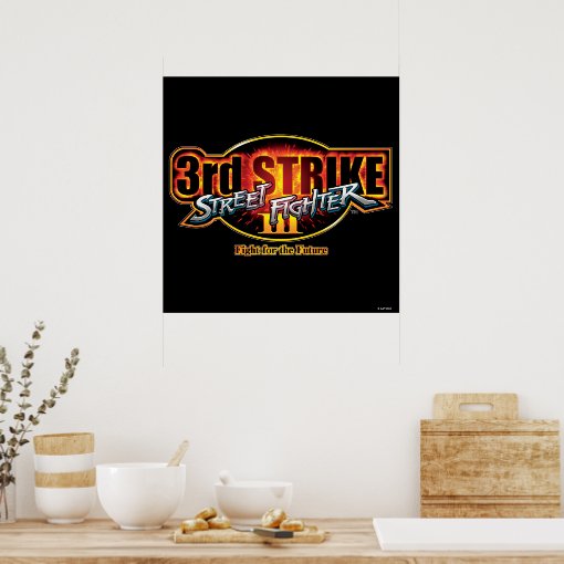 Street Fighter III 3rd Strike Logo Poster | Zazzle