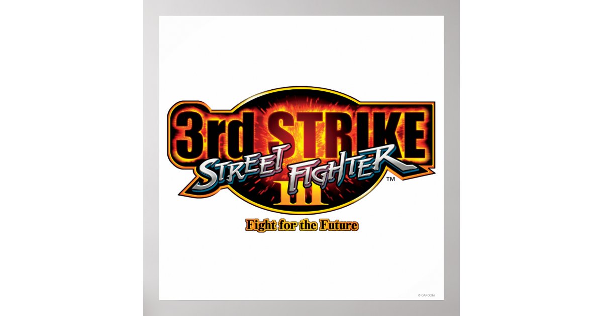 Street Fighter III 3rd Strike Logo Poster | Zazzle