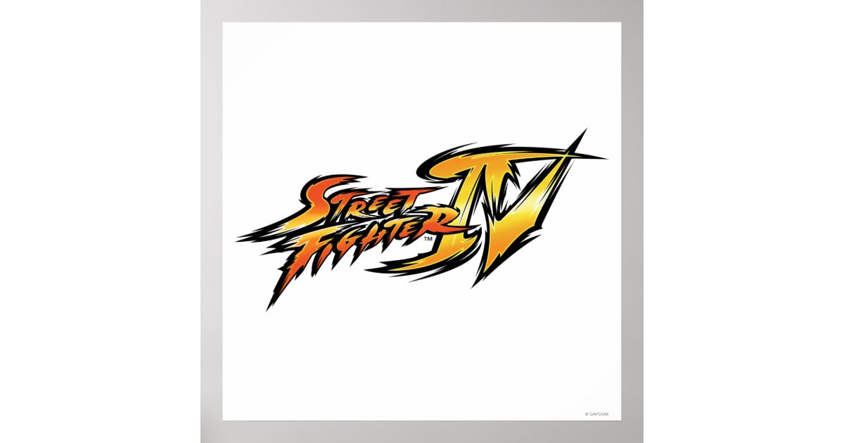 Street Fighter IV Logo Poster | Zazzle