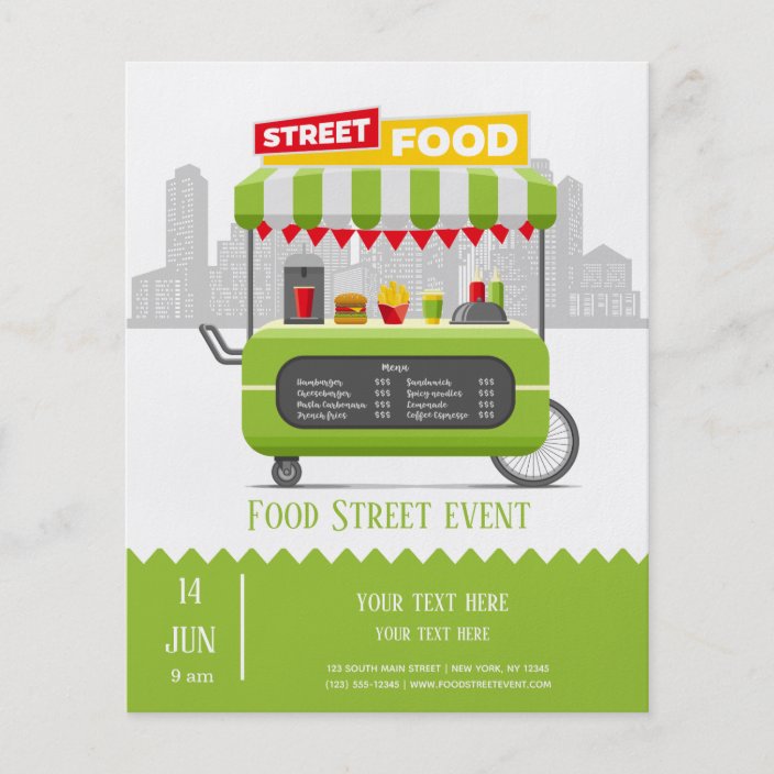 Street food flyer | Zazzle.com