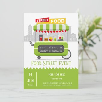Street food invitation | Zazzle