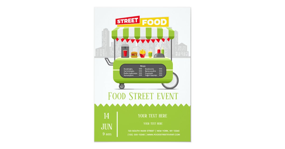 Street food invitation | Zazzle.com