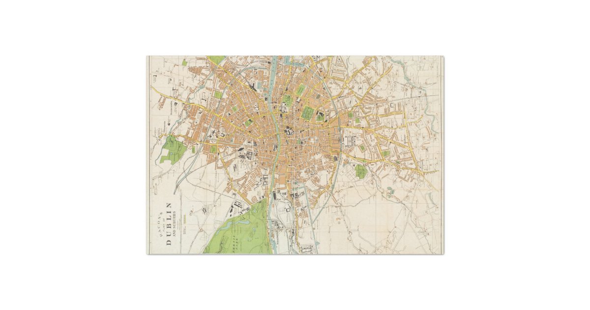 Street Map Decoupage Paper | Zazzle