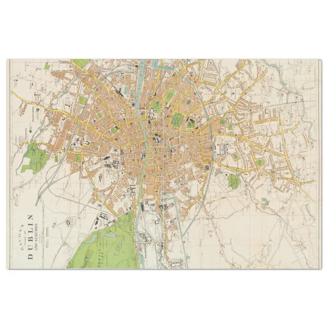 Street Map Decoupage Paper | Zazzle
