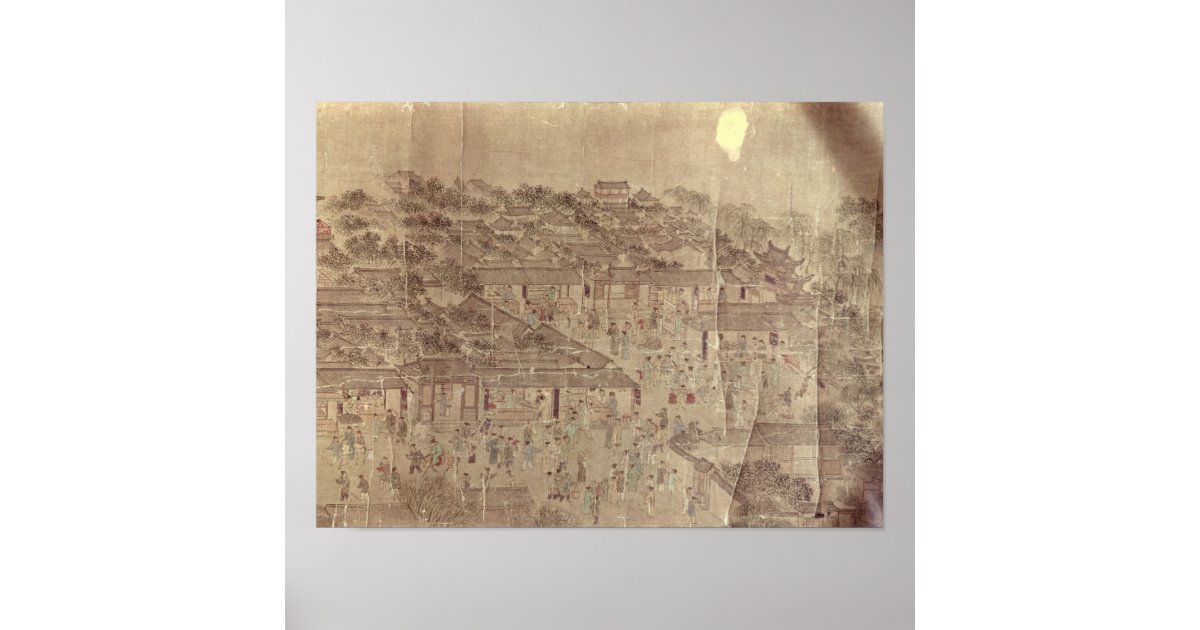 Street scene, Chinese, Ming Dynasty Poster | Zazzle