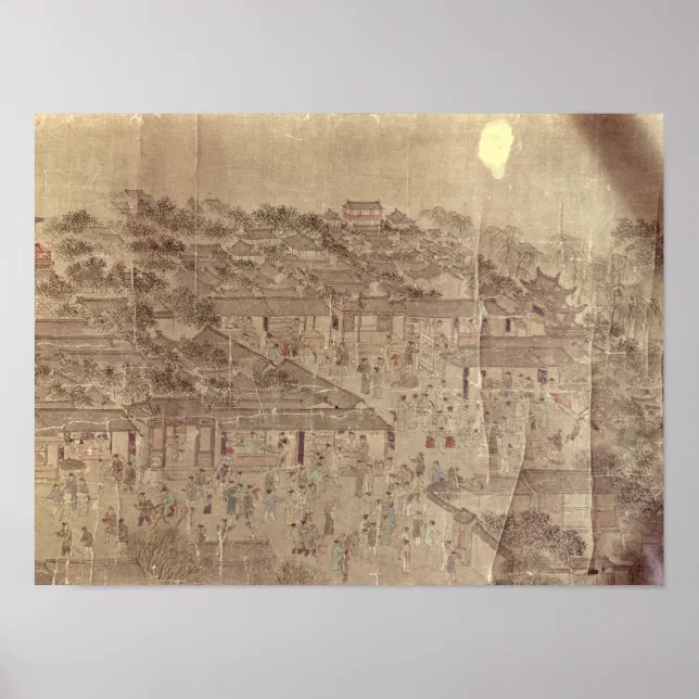 Street scene, Chinese, Ming Dynasty Poster | Zazzle