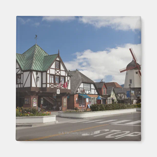 Street Scene from historic Solvang, 'The Danish Magnet | Zazzle
