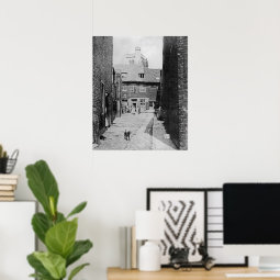 Street scene in Victorian London Poster | Zazzle