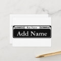 Street Sign Blank, Add Name, Rue Name Postcard | Zazzle