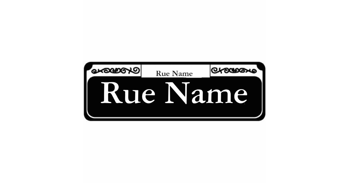 Street Sign Edit Text Statuette | Zazzle