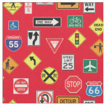 Street Signs Road Trip RV Fabric | Zazzle