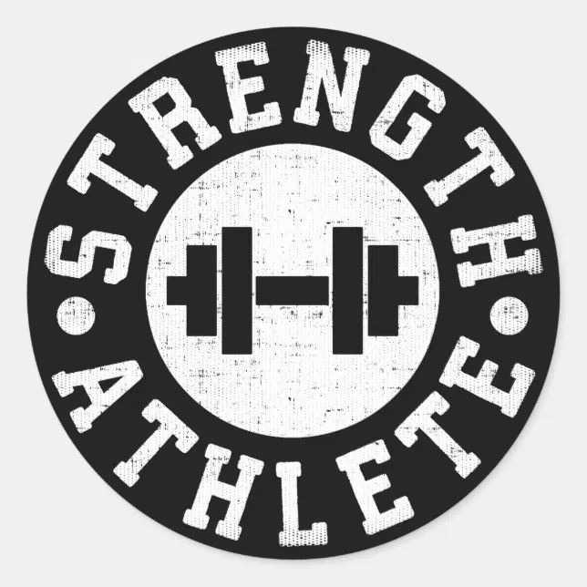 Strength Athlete Classic Round Sticker | Zazzle
