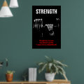 Strength Bodybuilding Training Motivational Poster | Zazzle