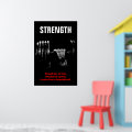 Strength Bodybuilding Training Motivational Poster | Zazzle