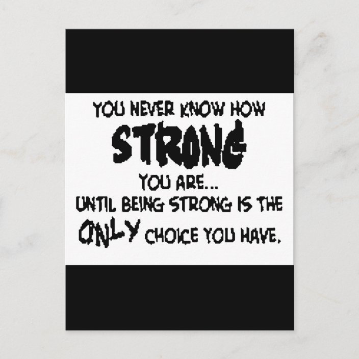 Strength Postcard | Zazzle.com