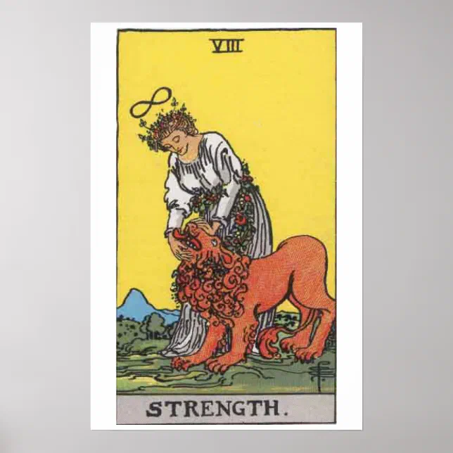 Strength Tarot Card Poster | Zazzle