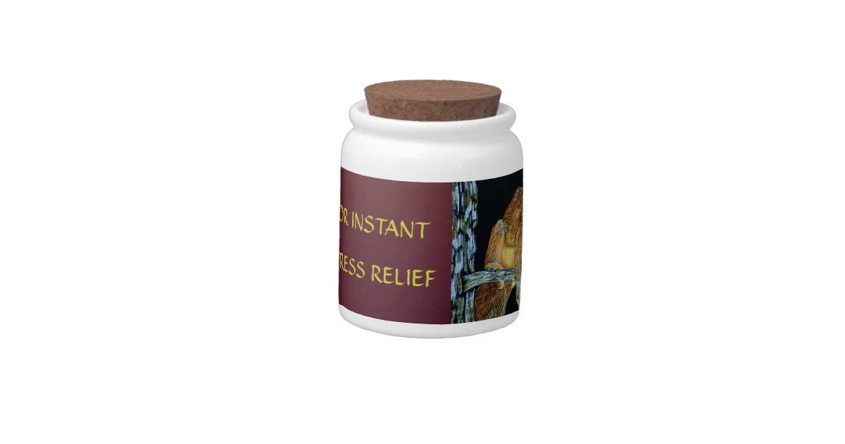 STRESS RELIEF CANDY JAR | Zazzle