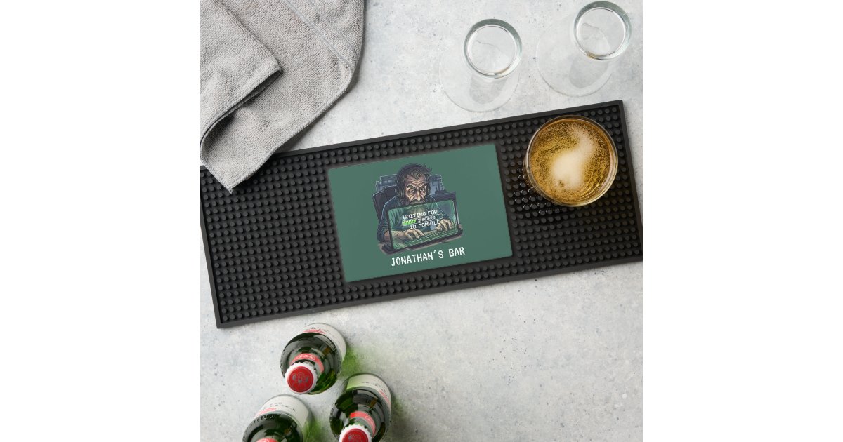 Stressed Game Developer Bar Mat | Zazzle