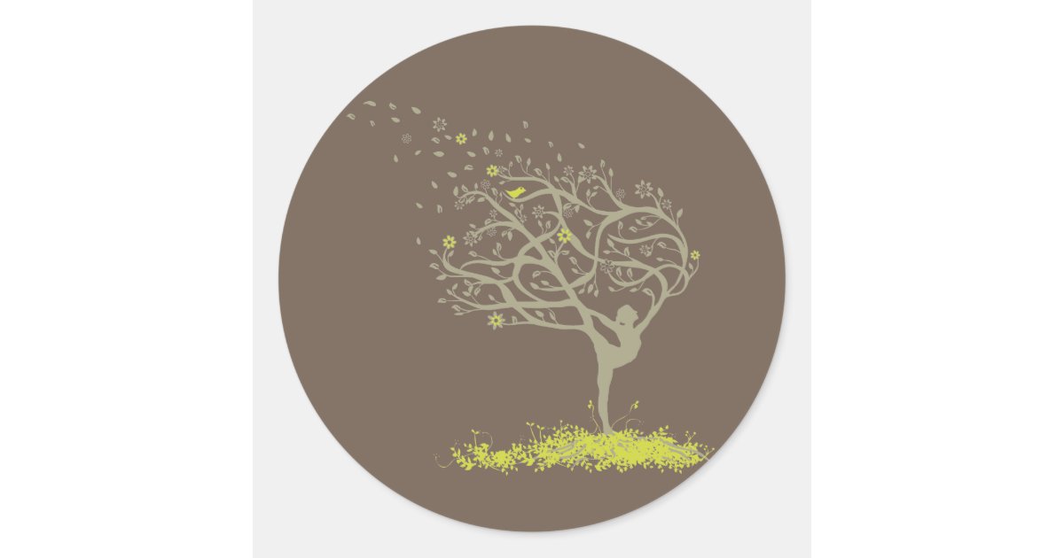 Stretching My Limbs Classic Round Sticker | Zazzle