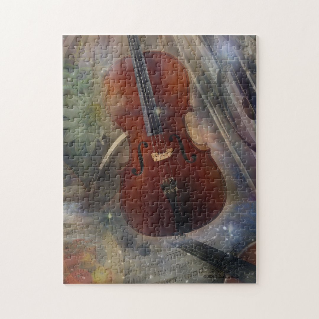 Strike a Chord with this Beautiful Musical Design Jigsaw Puzzle | Zazzle