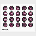 Strike Out Cancer Softball Ball Mammogram Pink Classic Round Sticker ...