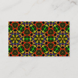 Striking African Colors Tribal Style Pattern Business Card | Zazzle