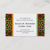 Striking African Colors Tribal Style Pattern Business Card | Zazzle