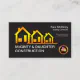 Striking Gradient Yellow Homes Building Contractor Business Card | Zazzle