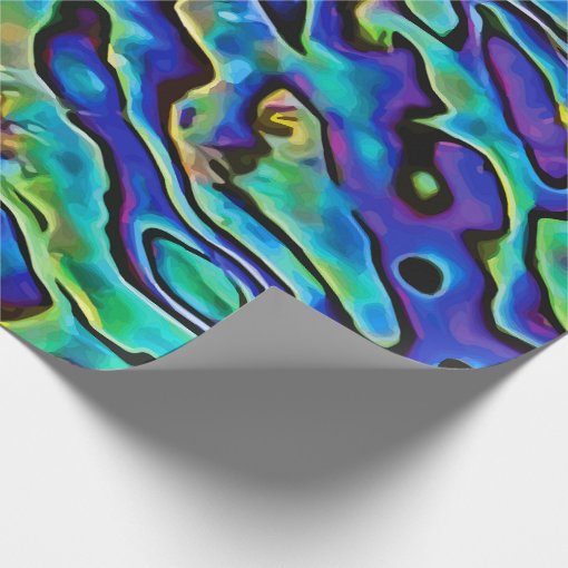 Striking Iridescent Abalone Sea Shell Wrapping Paper | Zazzle