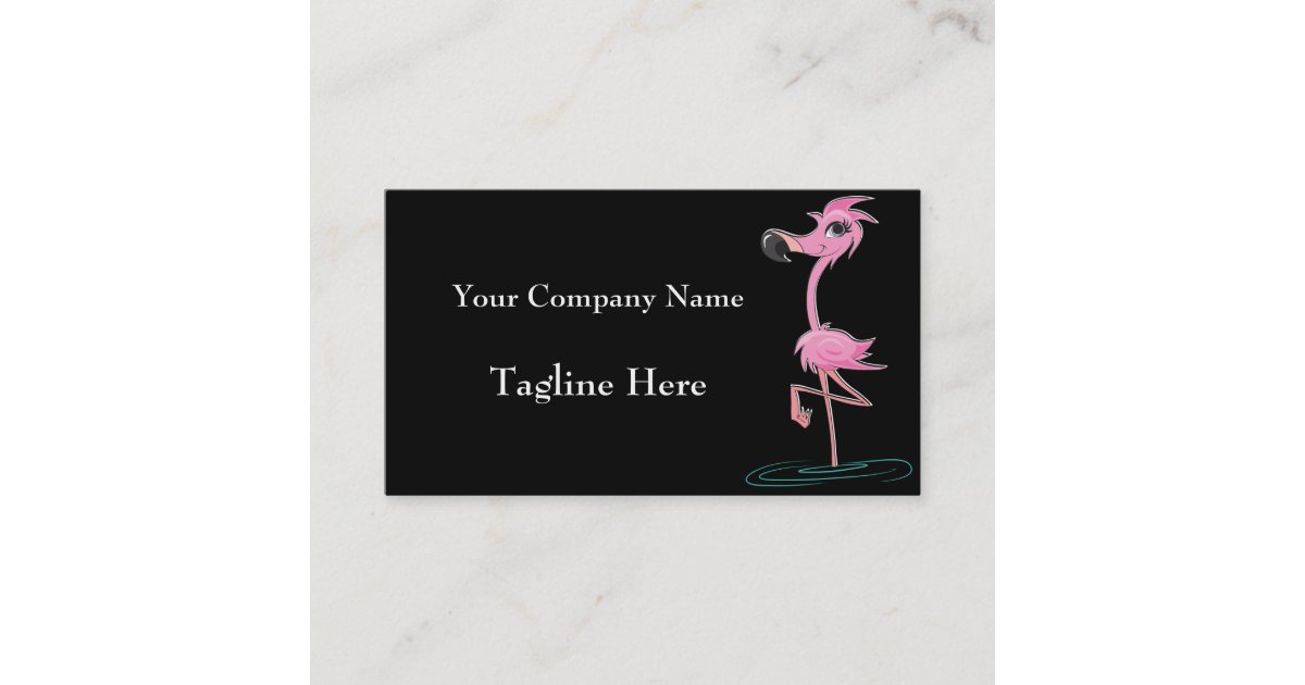 Striking Pink Flamingo Business Cards | Zazzle
