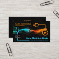 Striking Wavy Electrical Lightning Wiring Business Card | Zazzle