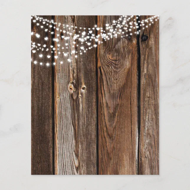 String Light & Barn Wood Scrapbook Paper | Zazzle